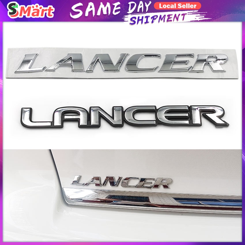 【In Stock】3D Metal Car Letters Mitsubishi Lancer Logo Emblem Sticker ...