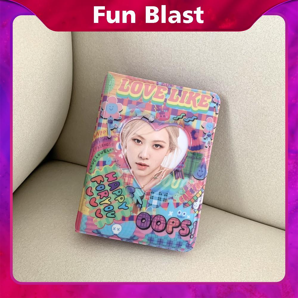 3 inch Cute Mini Photo Ablum PVC INS Lomo Card Holder 40 Grids Pocket Photocard Holder Binder ...