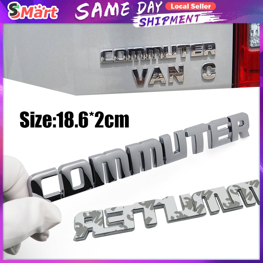 【In Stock】3D Metal Car Letter For Toyota COMMUTER Logo Emblem Sticker ...