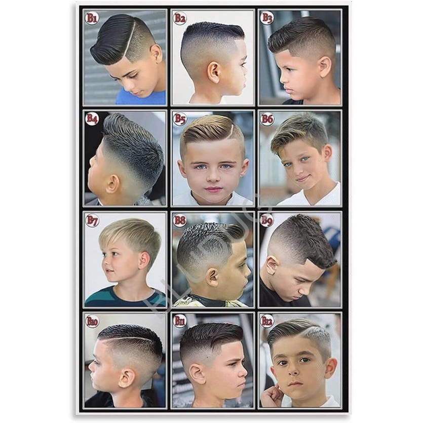 Children Haircut Poster Children Hairstyle Poster Haircut Shop Haircut ...