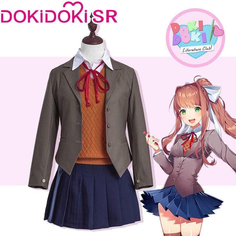 DOKIDOKI Doki Doki Literature Club Sayori Natsuki Monica Yuri cosplay ...