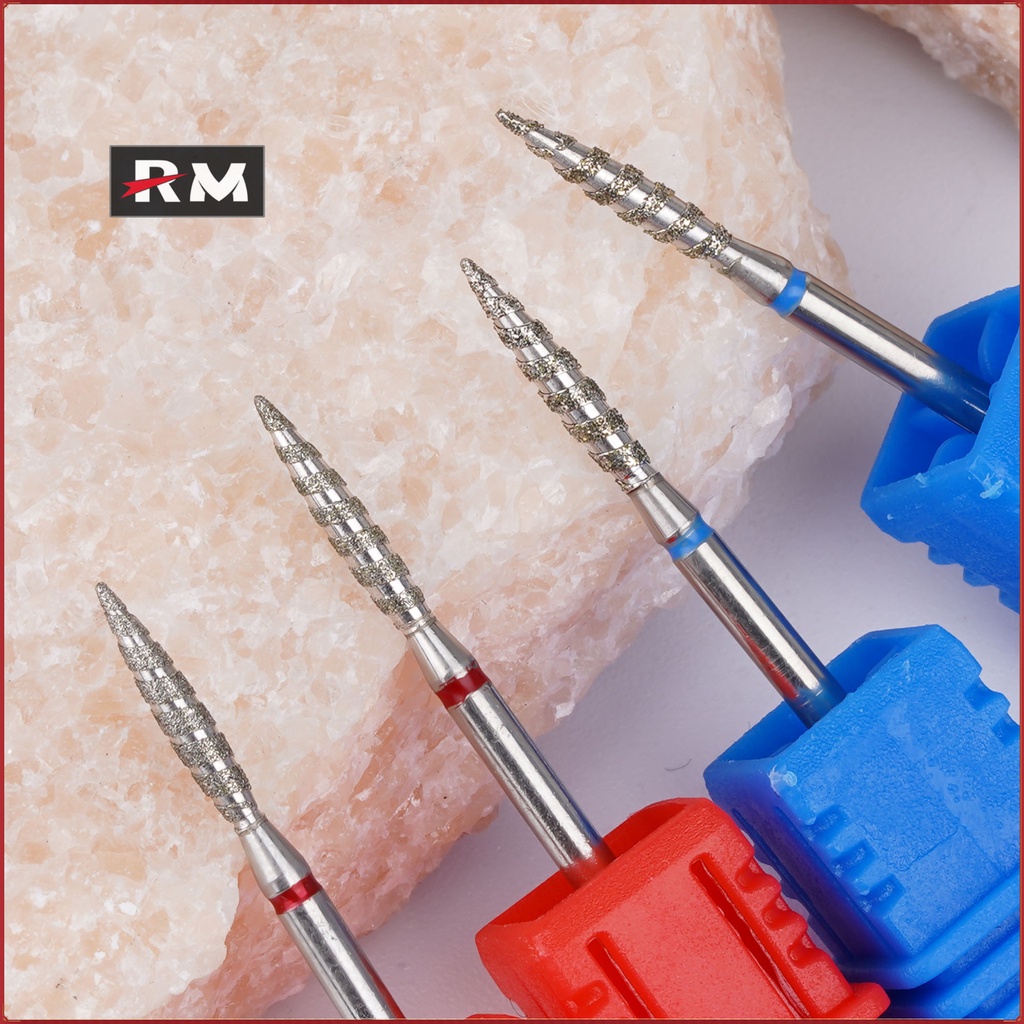 Wound-Tooth Spiral Sand Pattern Manicure Grinding Head Diamond Thread ...