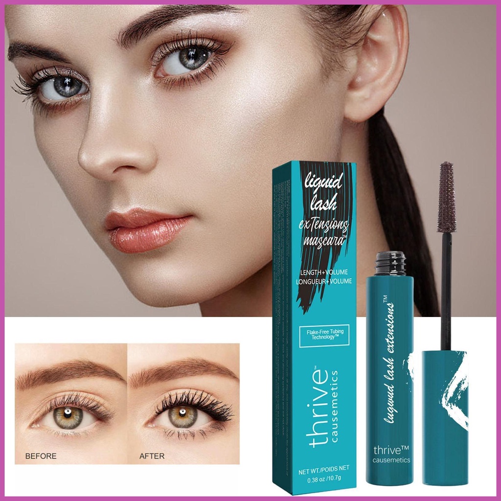 Eyelash Mascara Brown Waterproof Smudge Proof Mascara For Sensitive Eyes Liquid Lash Mascara Eye