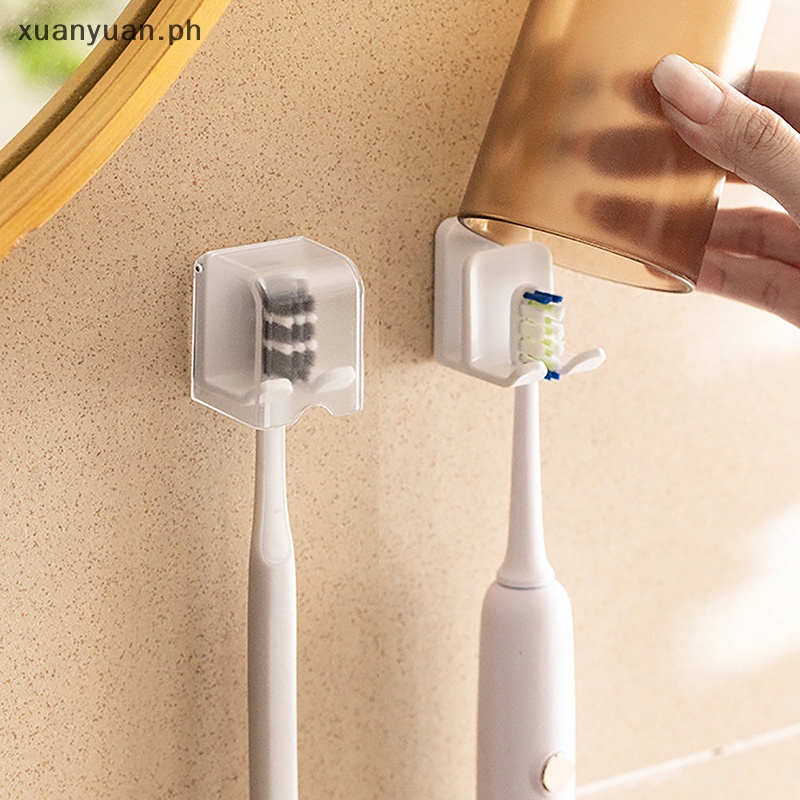 XUAN Toothbrush Holder Wall-Mounted with Dustproof Lid Electric ...