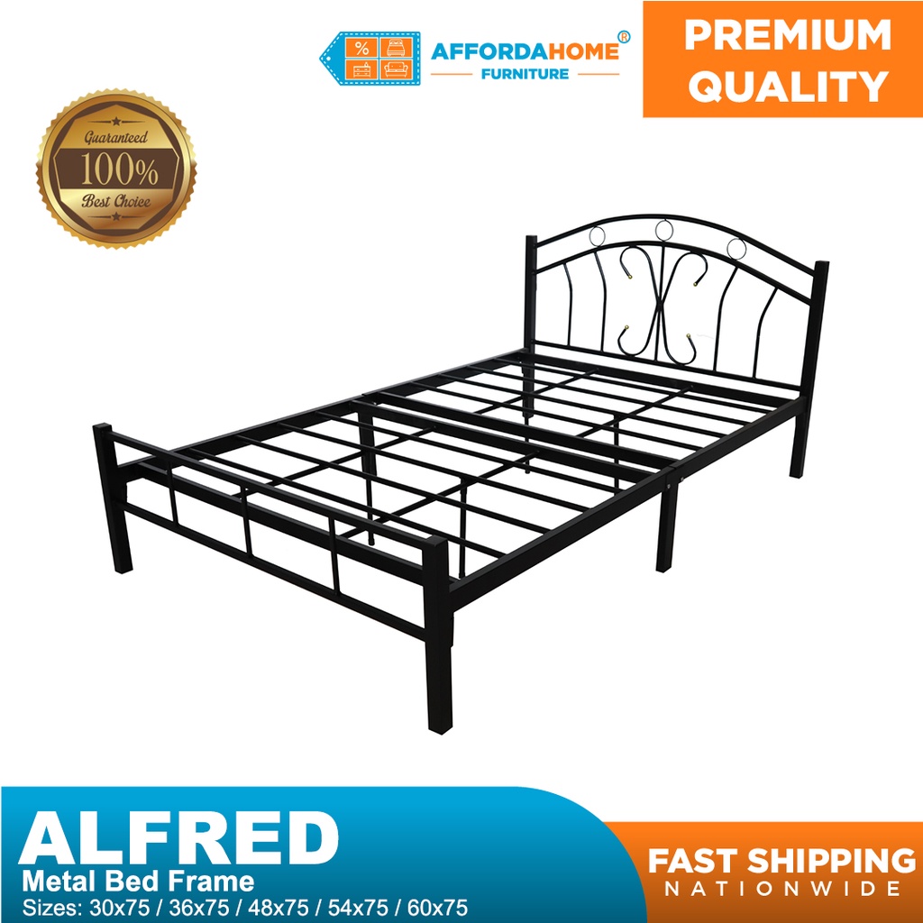 AF Home Alfred Metal Bed Frame | Shopee Philippines