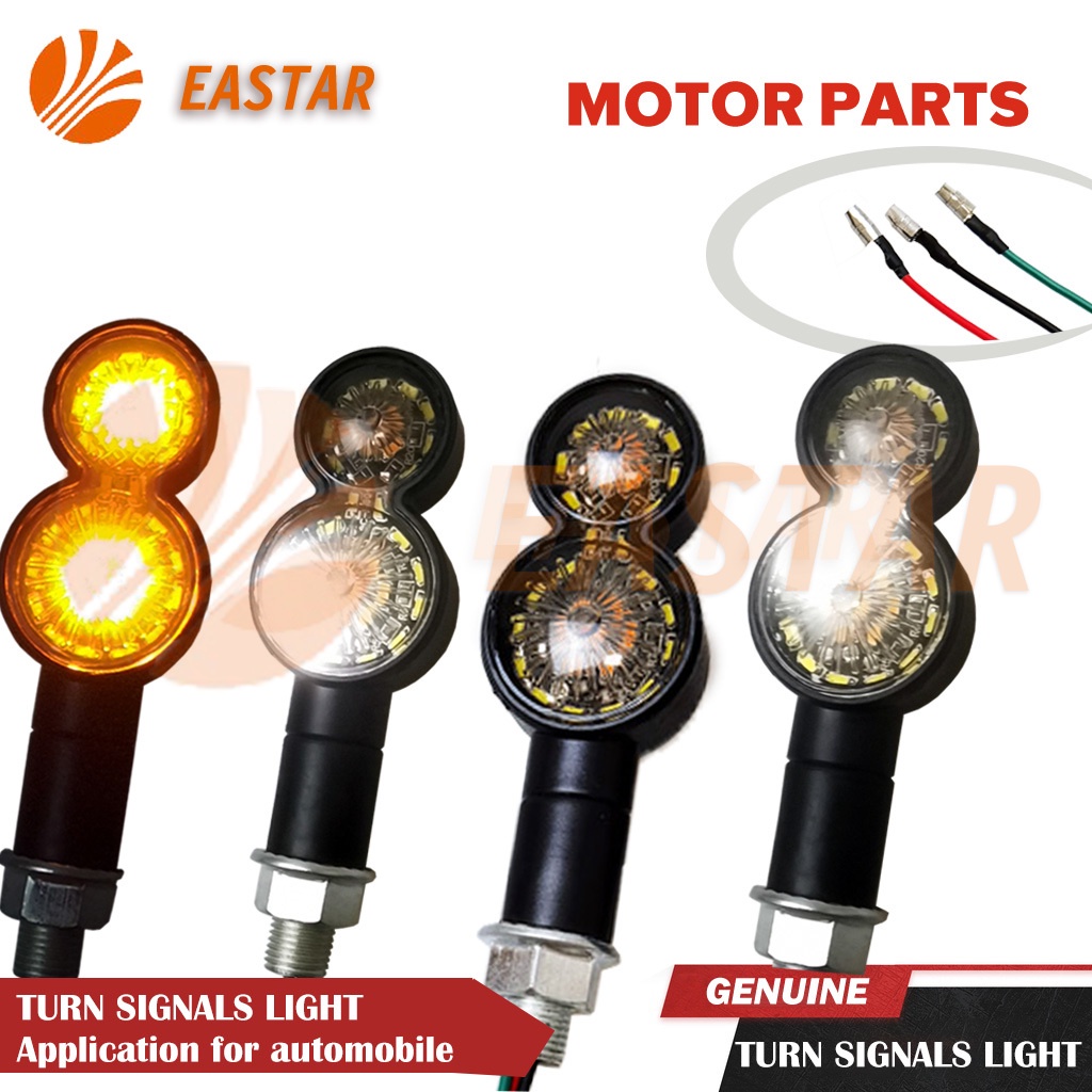 (2 Pairs)Motorcycle Turn Signals Light Led Light Flashing LIGHT ...