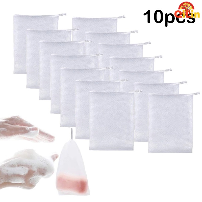 Wash Face Soap Liquid Foaming Net Double Layer Bubble Foam Net Whipped