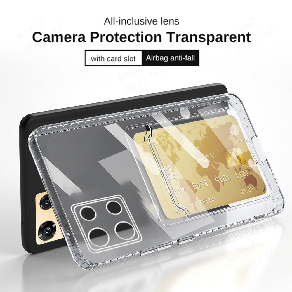 Protect Lens Transparent Card Bag Back Cover For Infinix Note 30 4G 5G ...
