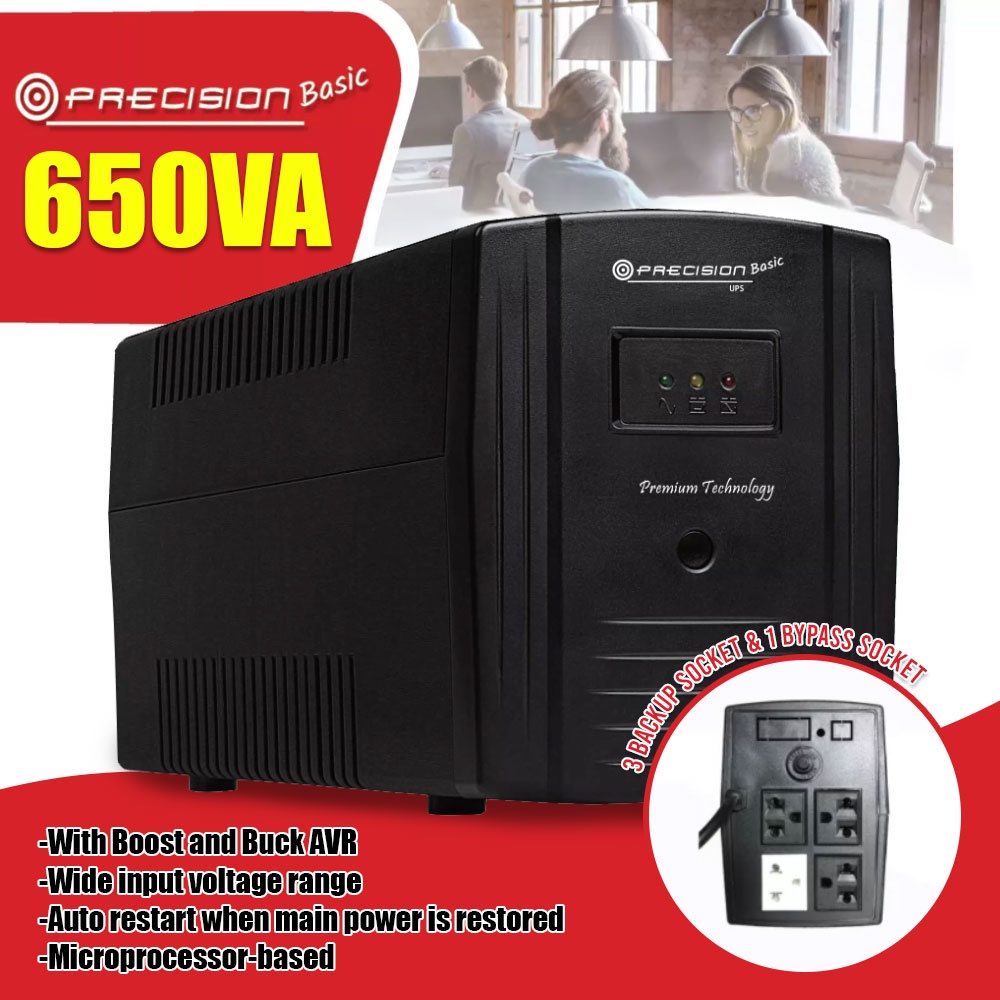 BS UPS Precision 650va Basic with LCD Display | Shopee Philippines
