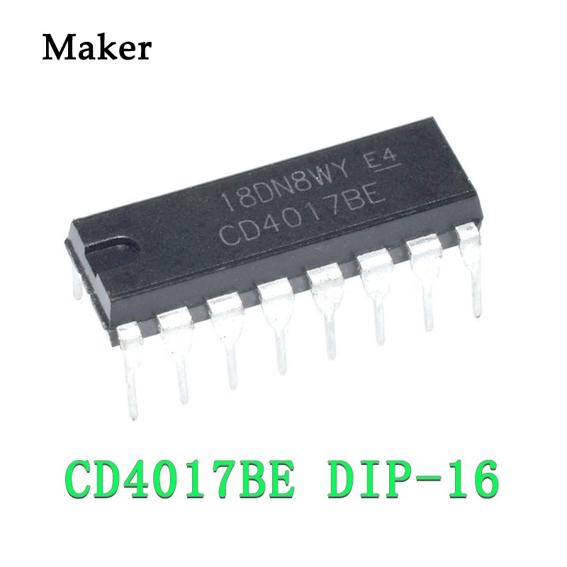 10Pcs CD4017BE CD4017 DIP16 4017 IC Chip | Shopee Philippines