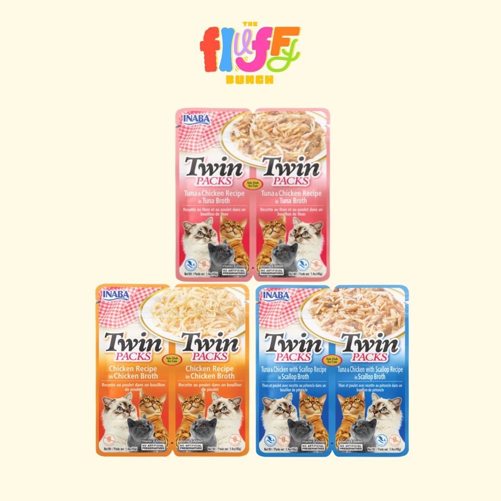 INABA Twin Packs in Broth Cat Food | The Fluffy Bunch | Shopee Philippines