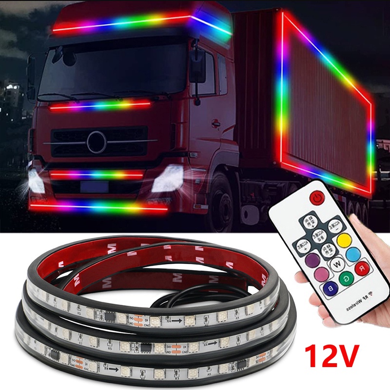 12V Truck Light Selection Frame Inner Net Sun Visor Warning LED ...