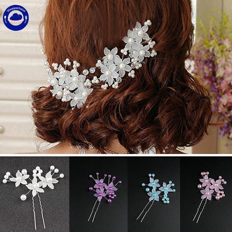Wedding Hair Accessory Frosted Flower Hair Ornament Bride Handmade ...