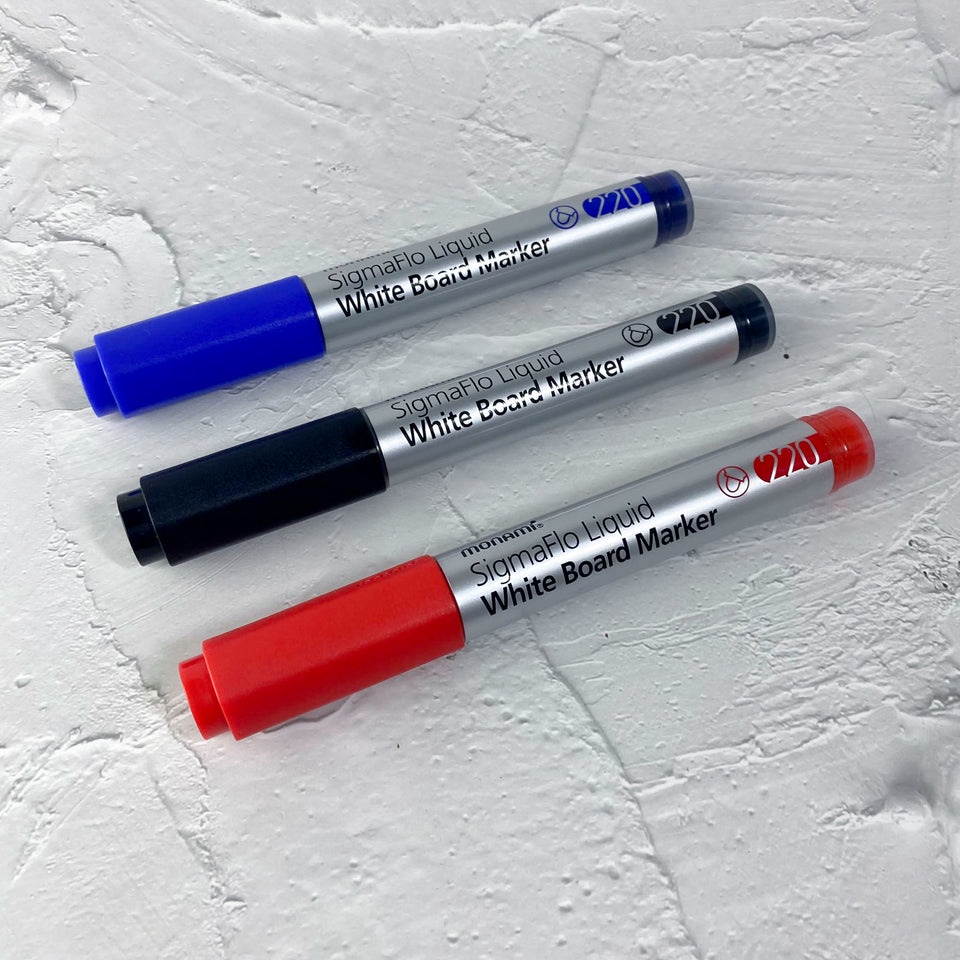 Monami White Board Marker (Black, Blue, Red) | Shopee Philippines