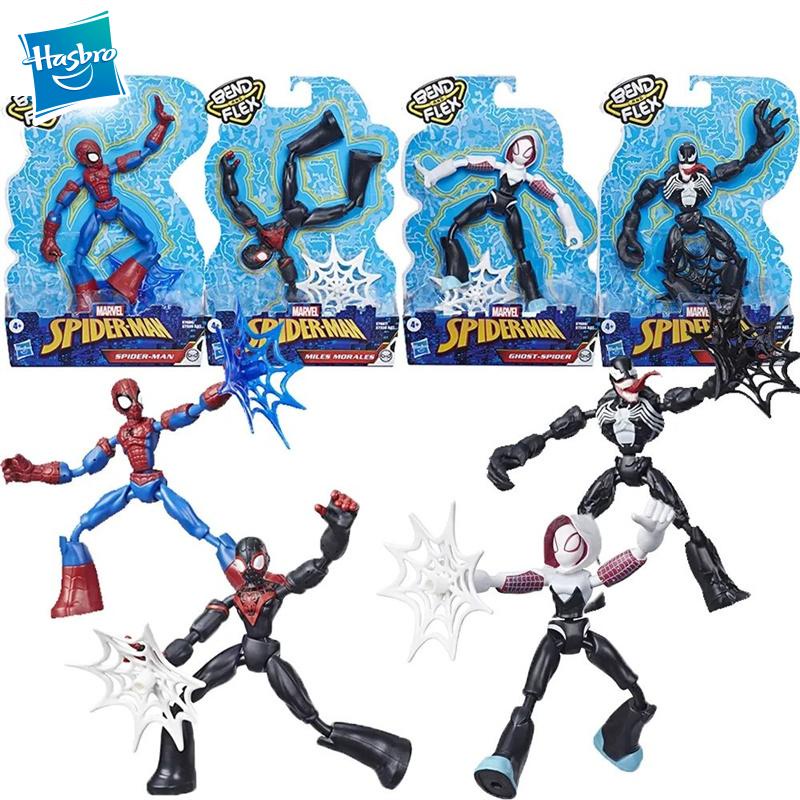 Hasbro Marvel Venom Spider-Man Ghost-Spider Miles Morales 6In Joints ...