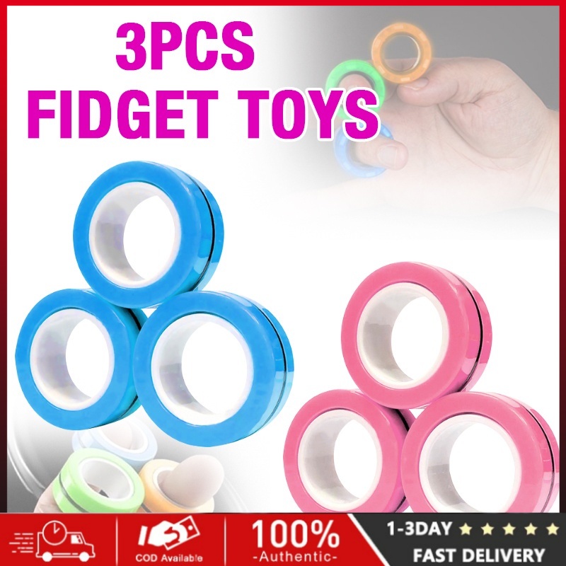 New Fidget Toys Fingears Magnetic Rings Fidget Toy Magnetic Bracelet ...