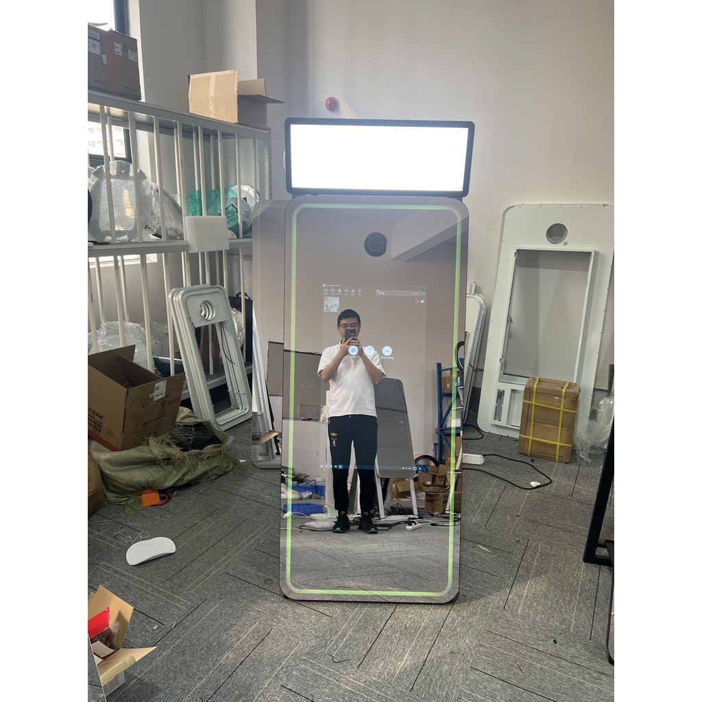 case magic foto master hot round 70 inch smart mirror x photo booth photobooth machine wedding ...