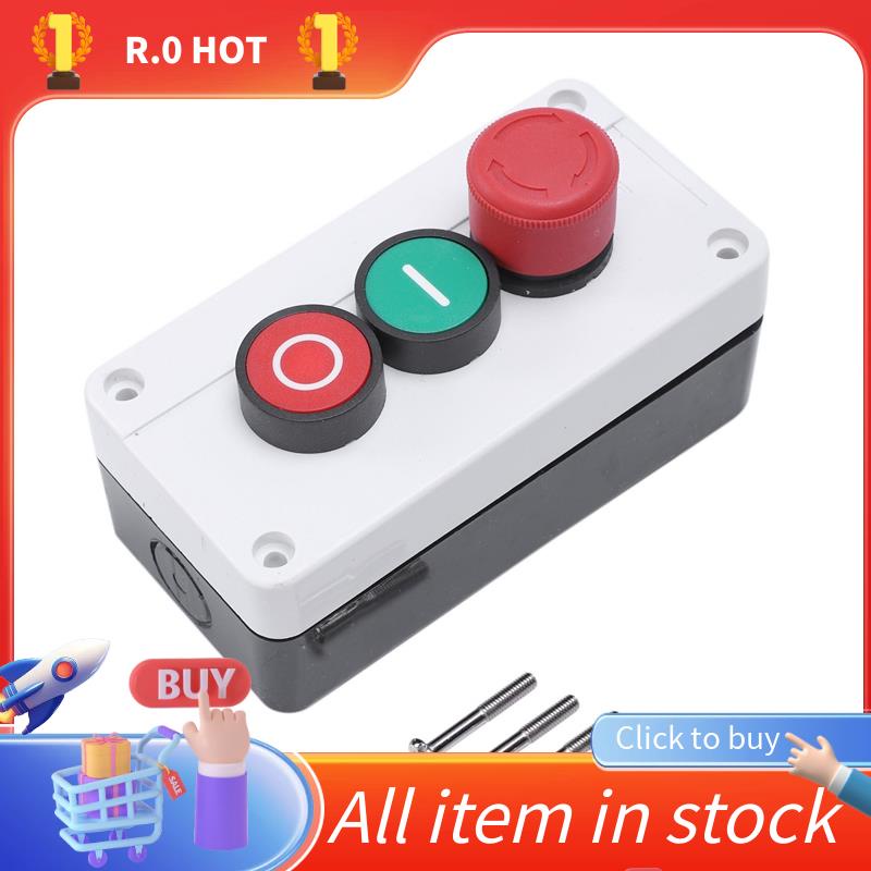 NC Emergency Stop NO Red Green Momentary Push Button Switch Station ... NC Emergency Stop NO Red Green Momentary Push Button Switch Station ...