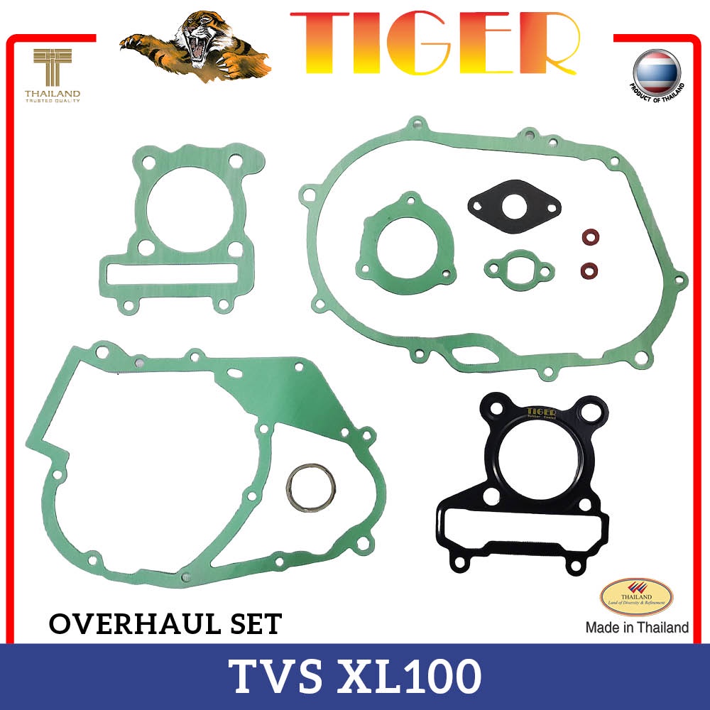 Tiger TVS XL100 Overhaul Complete Gasket Set (Made In Thailand ...