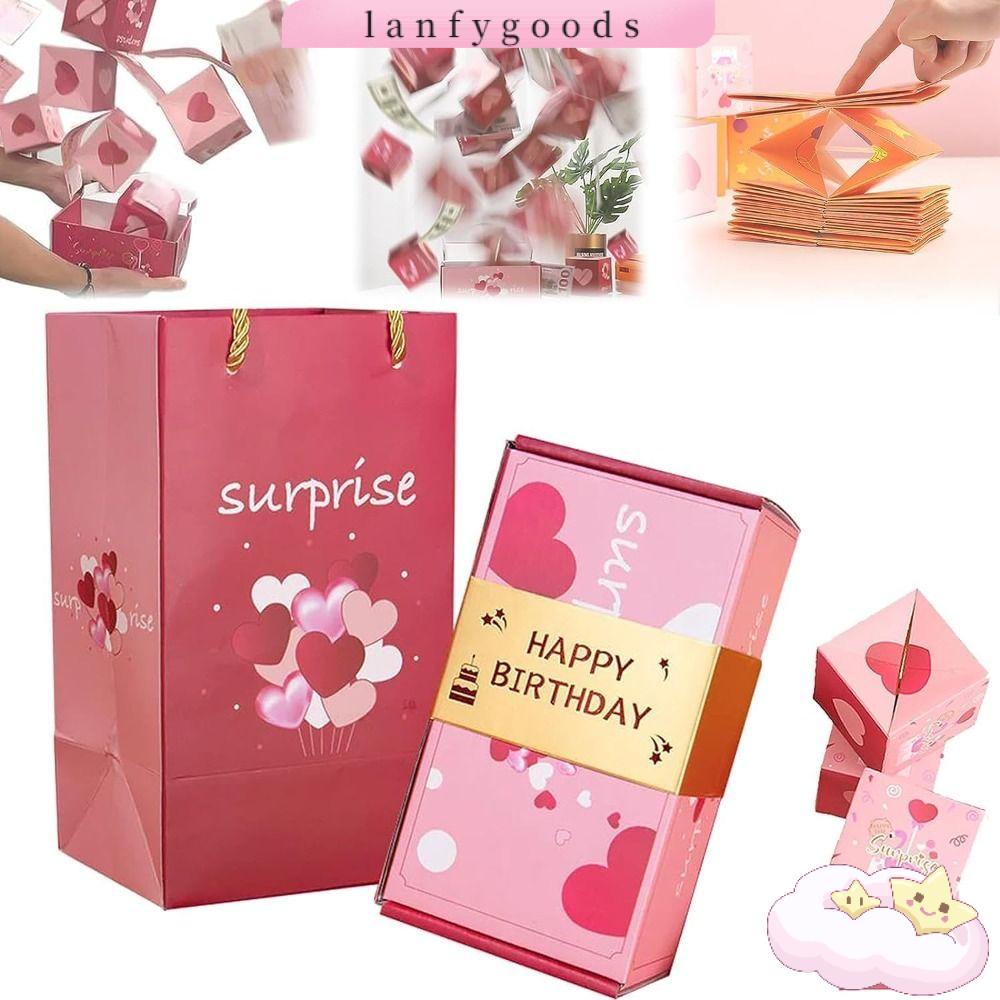 LANFY Pop-Up Explosion Gift Box, Cards Anniversary Surprise Gift Box ...