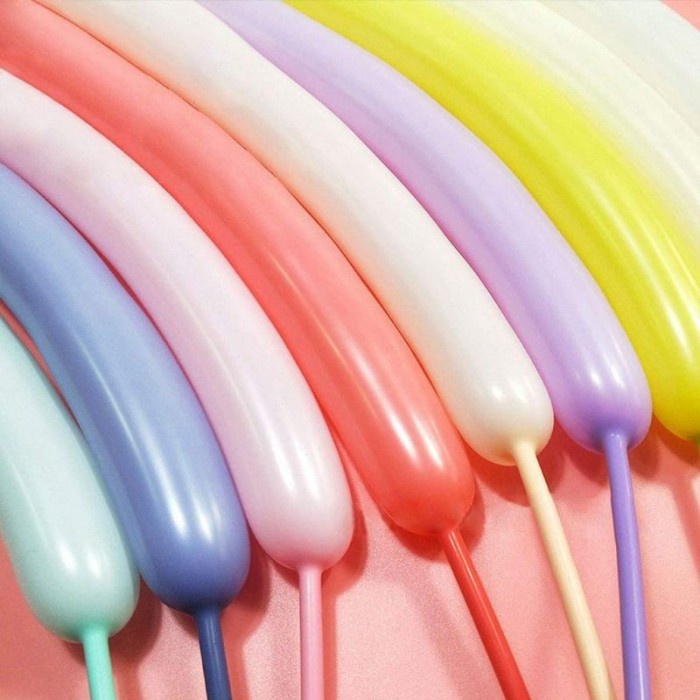 LONG VALVE BALLOONS / TWIST type MACARON / PASTEL (UNIT) | Shopee ...