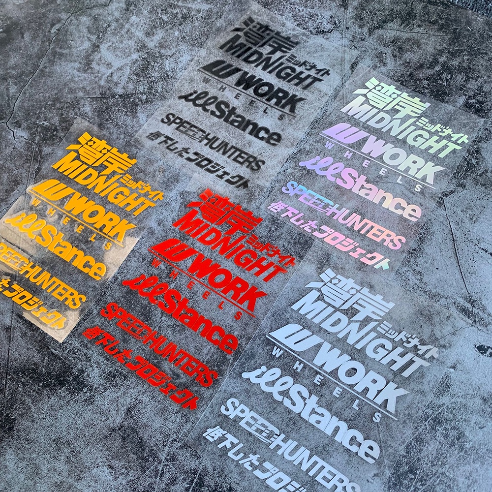 JDM Stickers Wangan Motorcycle Car Stickers Midnight Racing Game ...