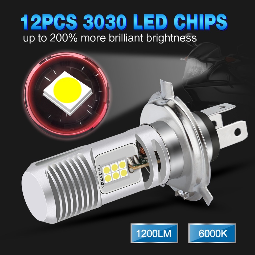 1PC Motorcycle Headlight P15D H4 LED H6 LED Moto Bulbs For MotorBike ...