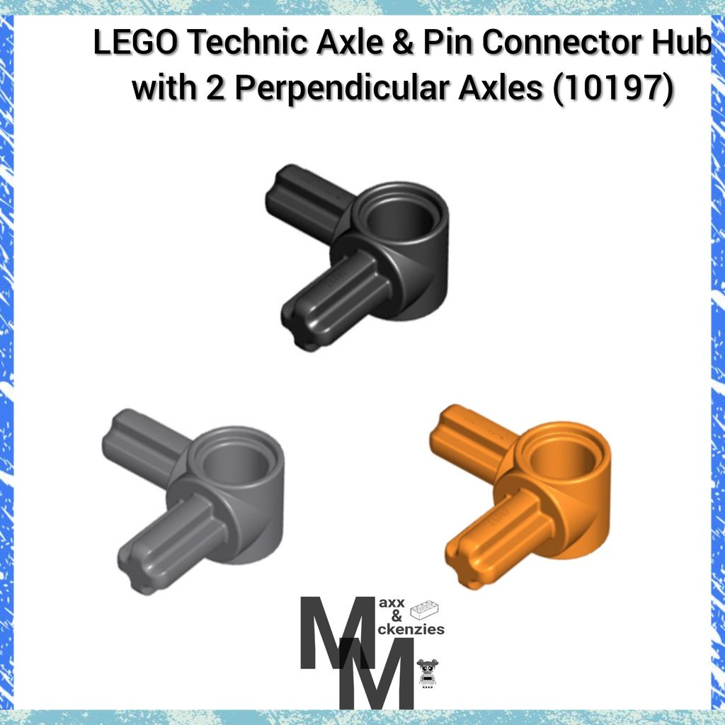 Technic Axle and Pin Connector Hub with 2 Perpendicular Axles (10197 ...