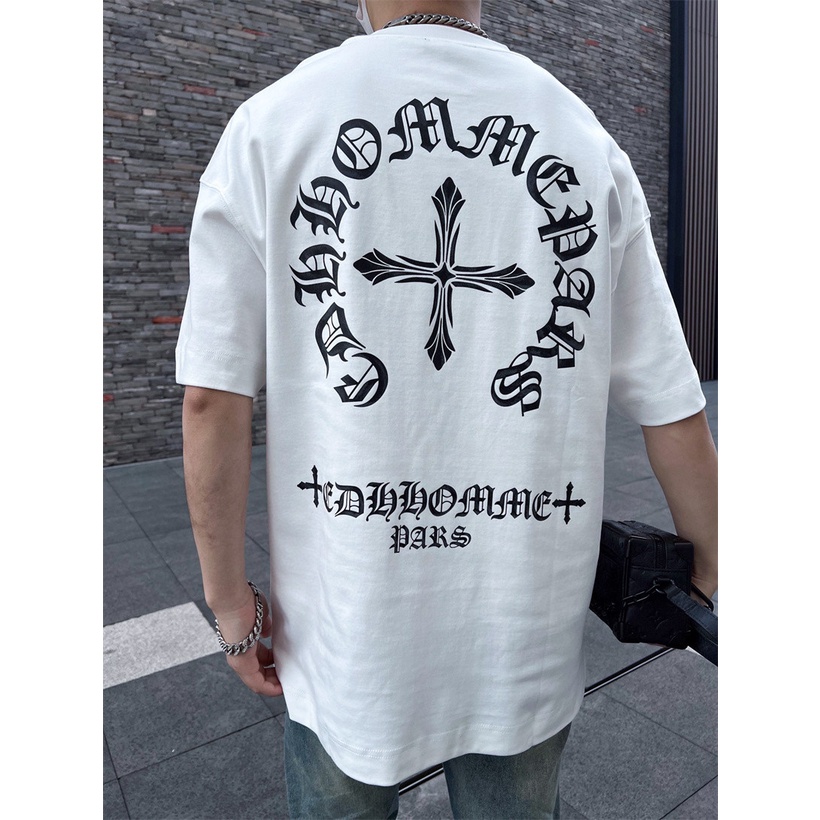 Crosin Xia Xin Sanskrit cross print for men and women couple casual ...