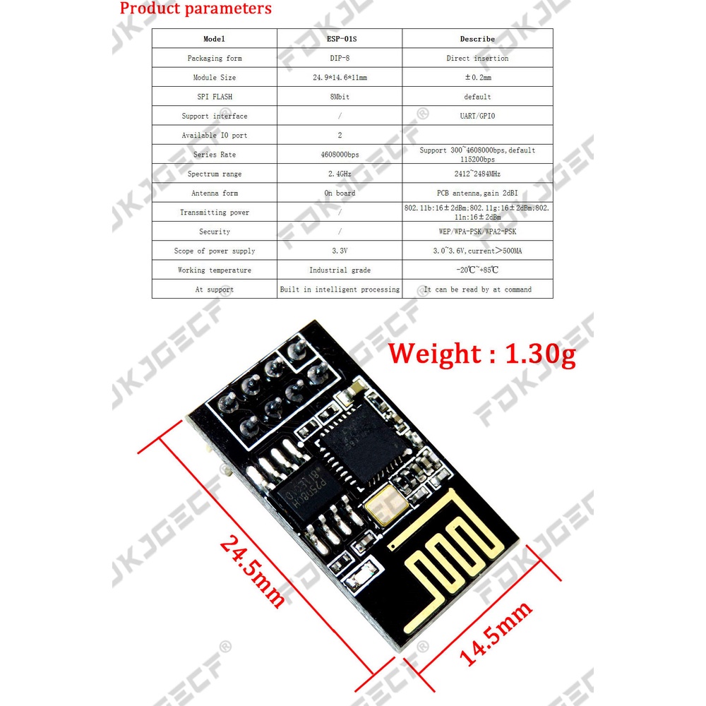 ESP8266 ESP-01 ESP-01S 5V WIFI Relay Module DHT11 Temperature Humidity ...