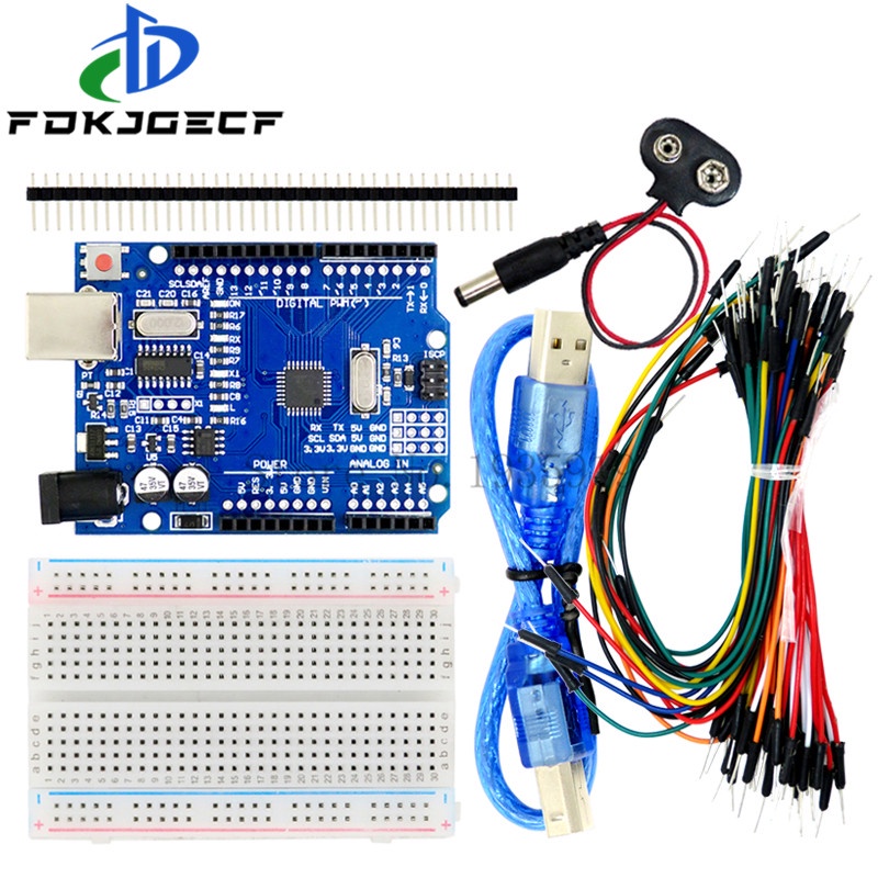 Starter Kit for Arduino Uno R3 - Bundle of 5 Items: For Uno R3 ...