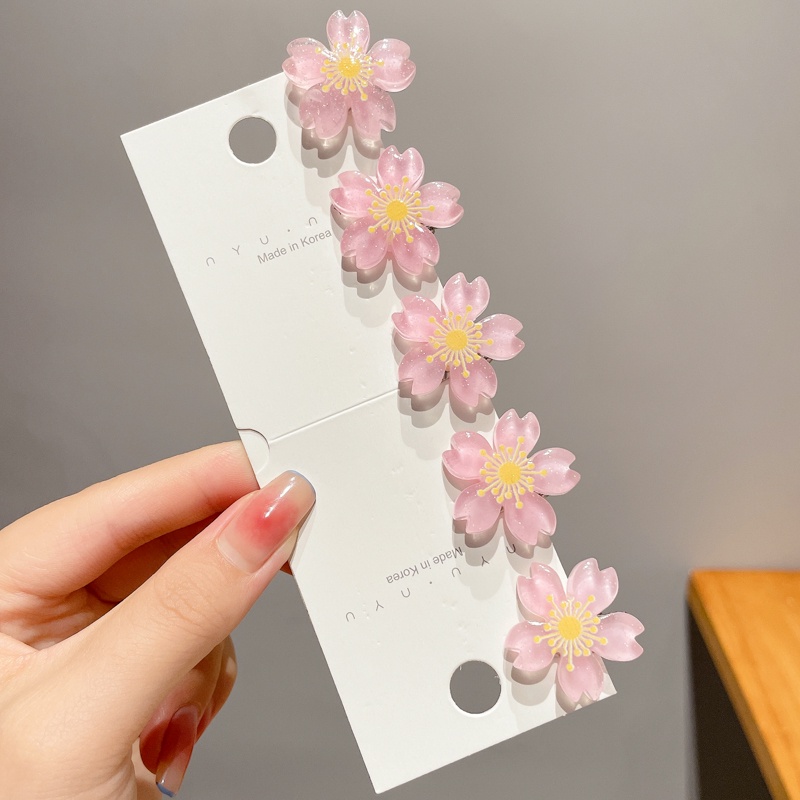 10 Pack Flower Hair Clips Set Wedding Hair Clips Girls Colorful Small ...