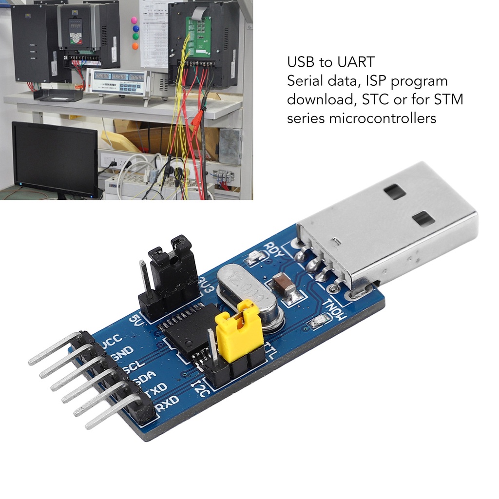 [CSS] USB To IIC I2C UART Converter Adapter Module With Jumper Wire USB ...