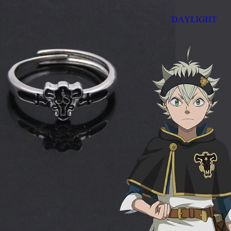 DAYLIGHT Anime Mimosa Vermilion Four-Leaf Clover Bull Knights Asta Ring ...