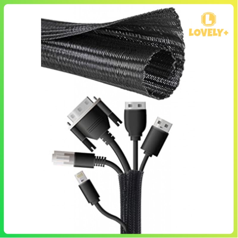 10MM Expandable Cable Management Sleeve 2M/5M Cable Split Protector ...