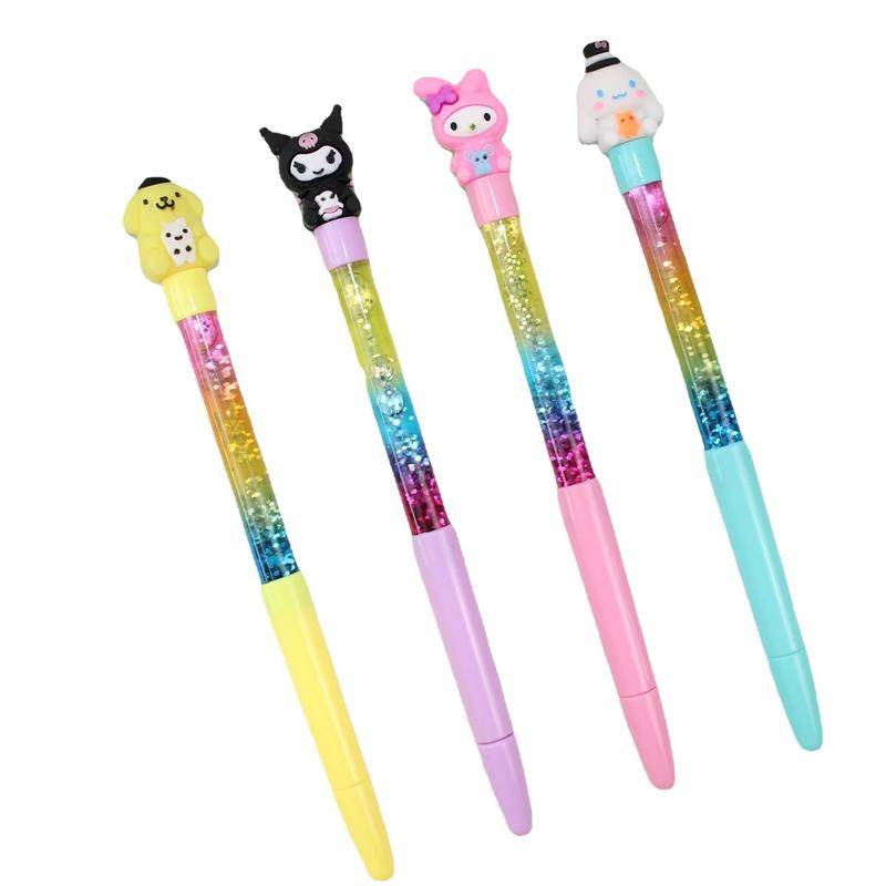 4 styles Sanrio Kawaii mymelody Kuromi Cinnamoroll Pom Pom Purin Liquid ...