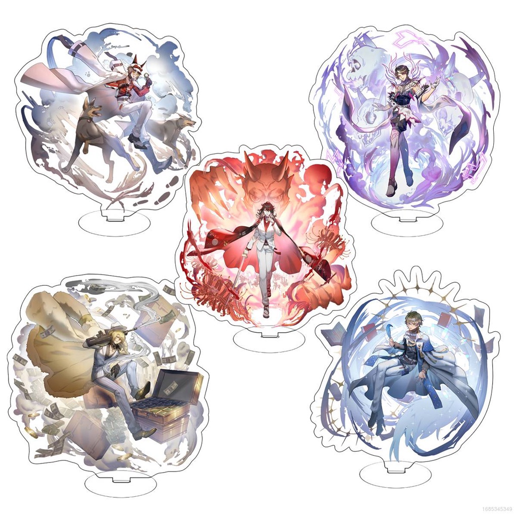 YT1 NIJISANJI Vtuber Luxiem Acrylic Plate Holder Mysta Rias Ike Eveland ...
