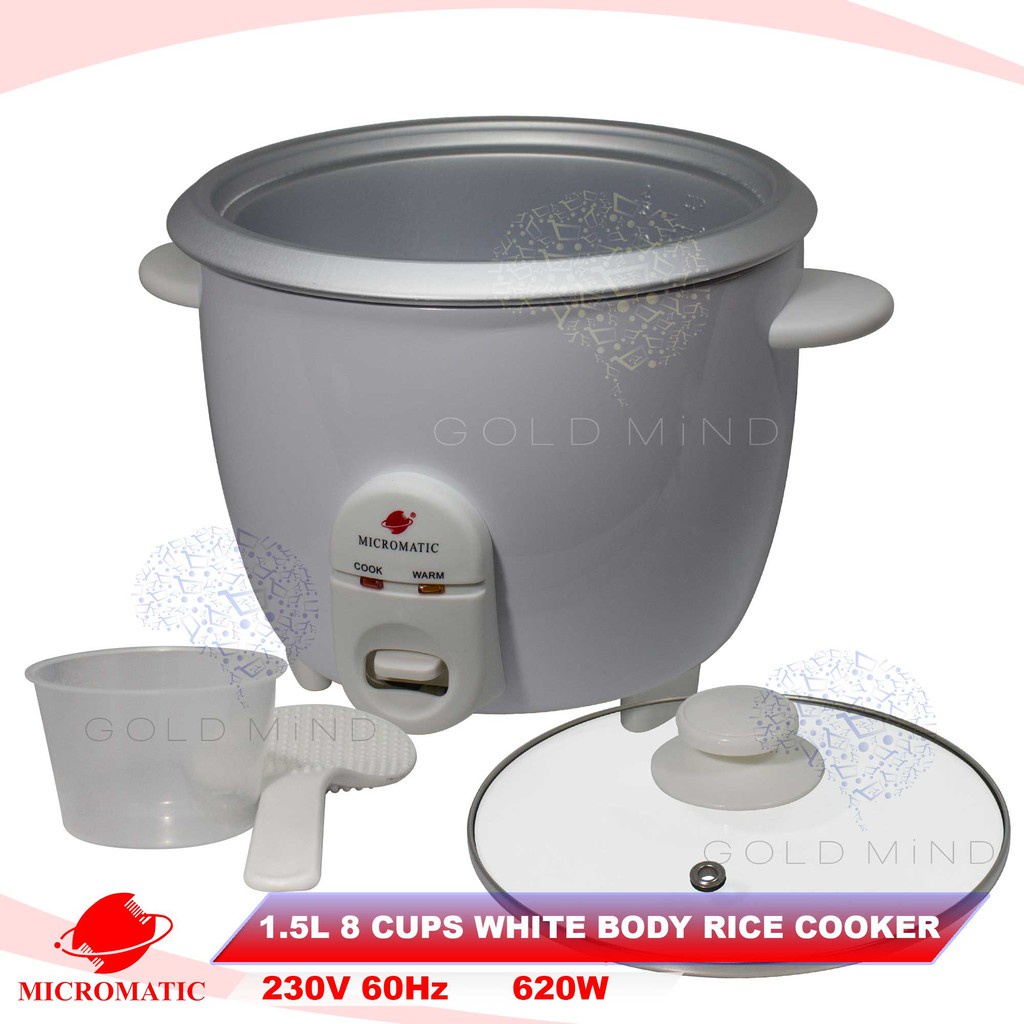 Micromatic Rice Cooker 6-8 Person 620W - Yellow Elephant | Shopee ...