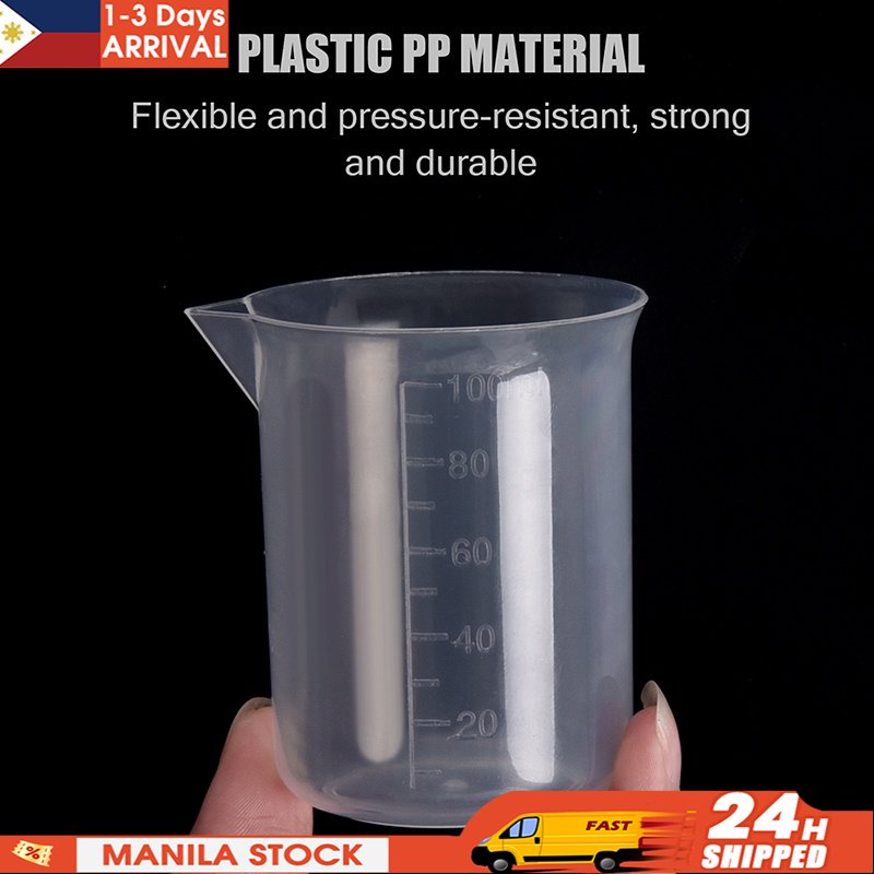 Laboratory Beaker Mixing Volume Cups Transparent Plastic Capacity Cup ...