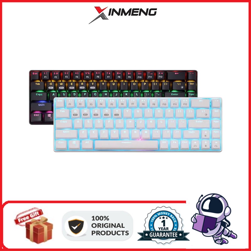 XINMENG RF68 three mode Backlit RGB mechanical keyboard | Shopee ...