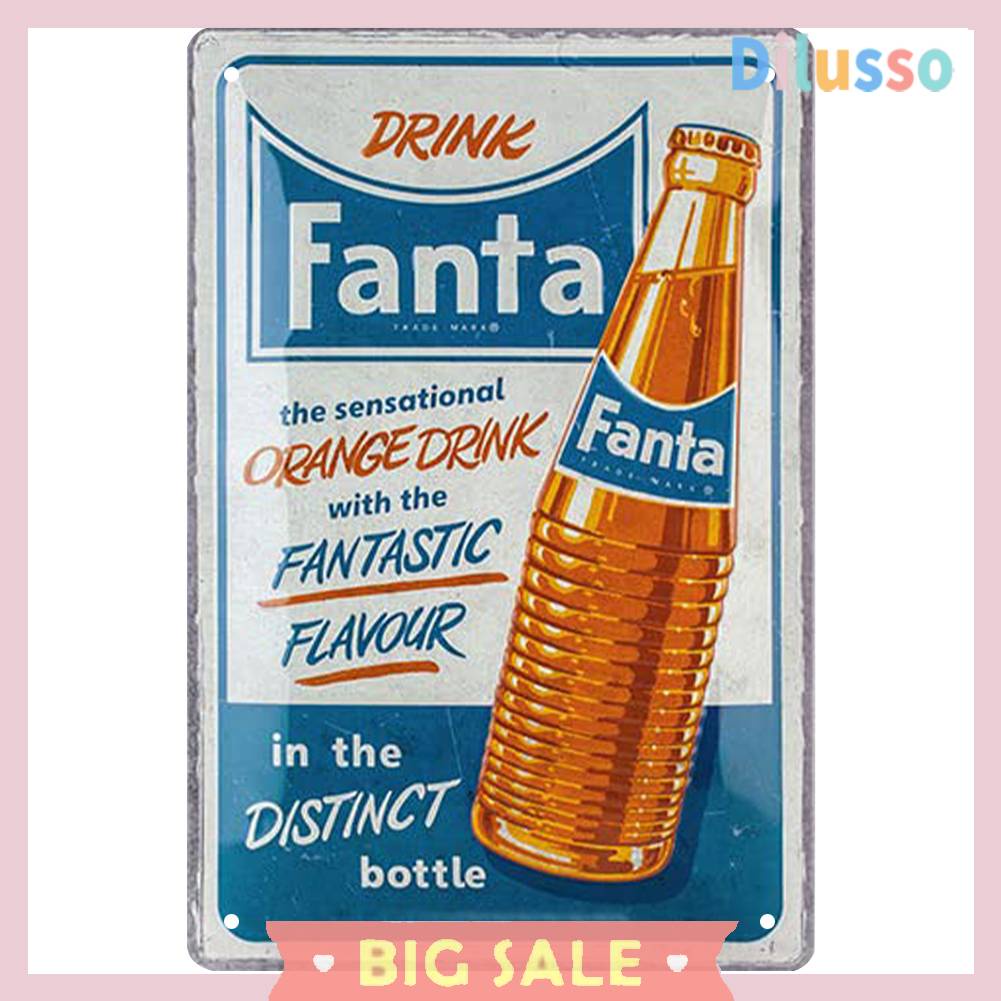 Fanta Plate Vintage Metal Tin Sign Plaque for Bar Pub Club Garage Decor ...