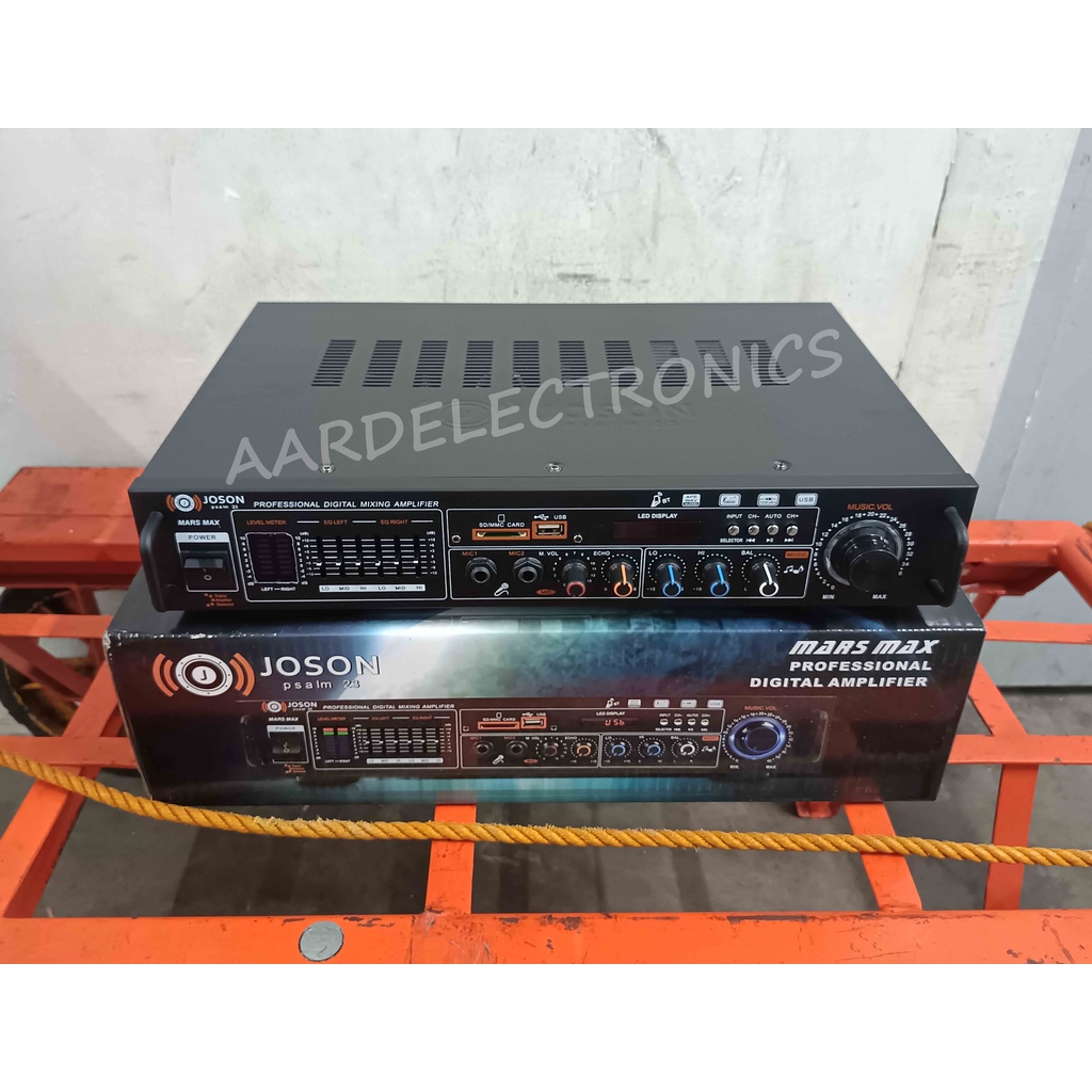 Mars Max Joson Professional Power Amplifier with Equalizer/FM/USB/SD/BT 1000Watts | Shopee ...