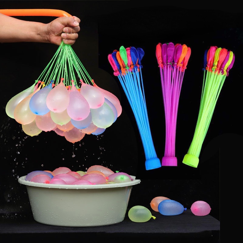 111 Pcs Outdoor Party Quick Fill Self Sealing Fun Kids Water Bomb Magic ...
