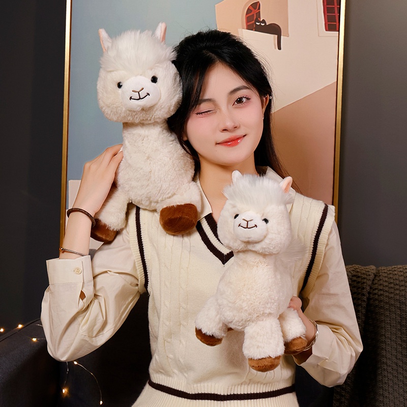 Lovely Alpaca Plush Toy Japanese Alpaca Stuffed Plushies Doll Cute ...
