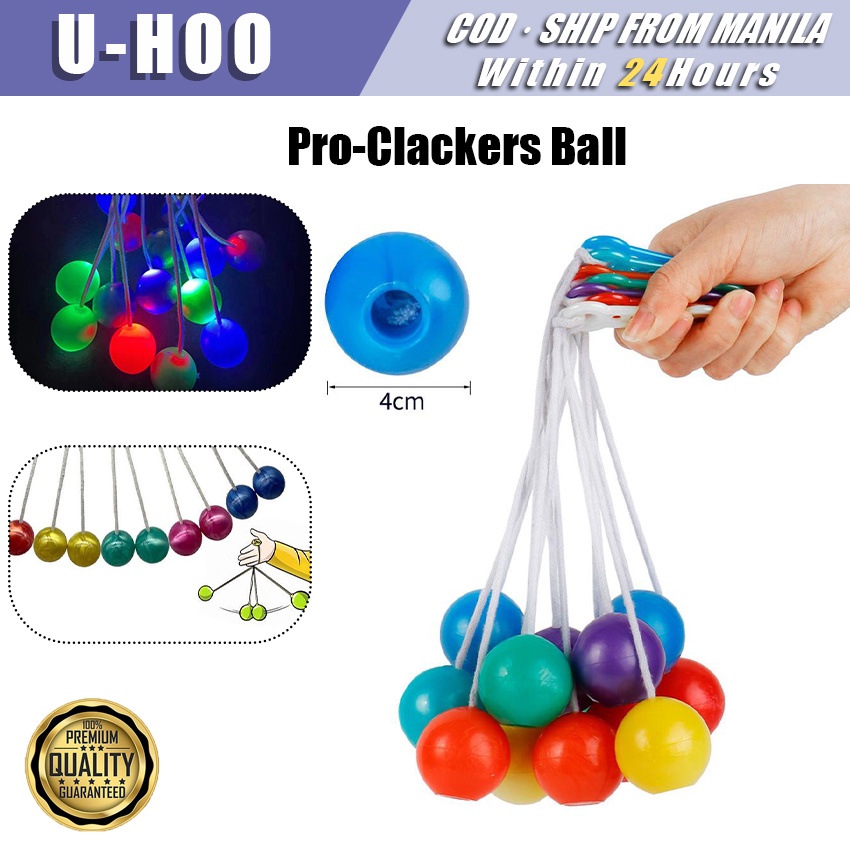 4cm Big Lato Lato Toys with LED / 3cm No LED Pro-clackers Ball for kids ...