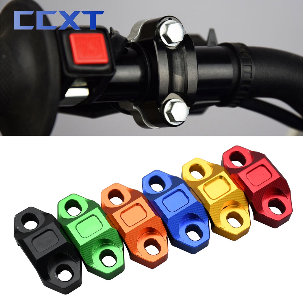 Motorcycle Handle Bar Clamp Cover Clutch Brake Master Cylinder Clamp ...
