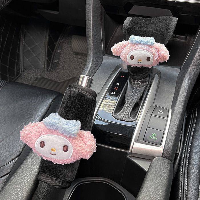 Car Handbrake Sleeve Shift Knob Cover Cartoon Cute Universal Gear Shift ...