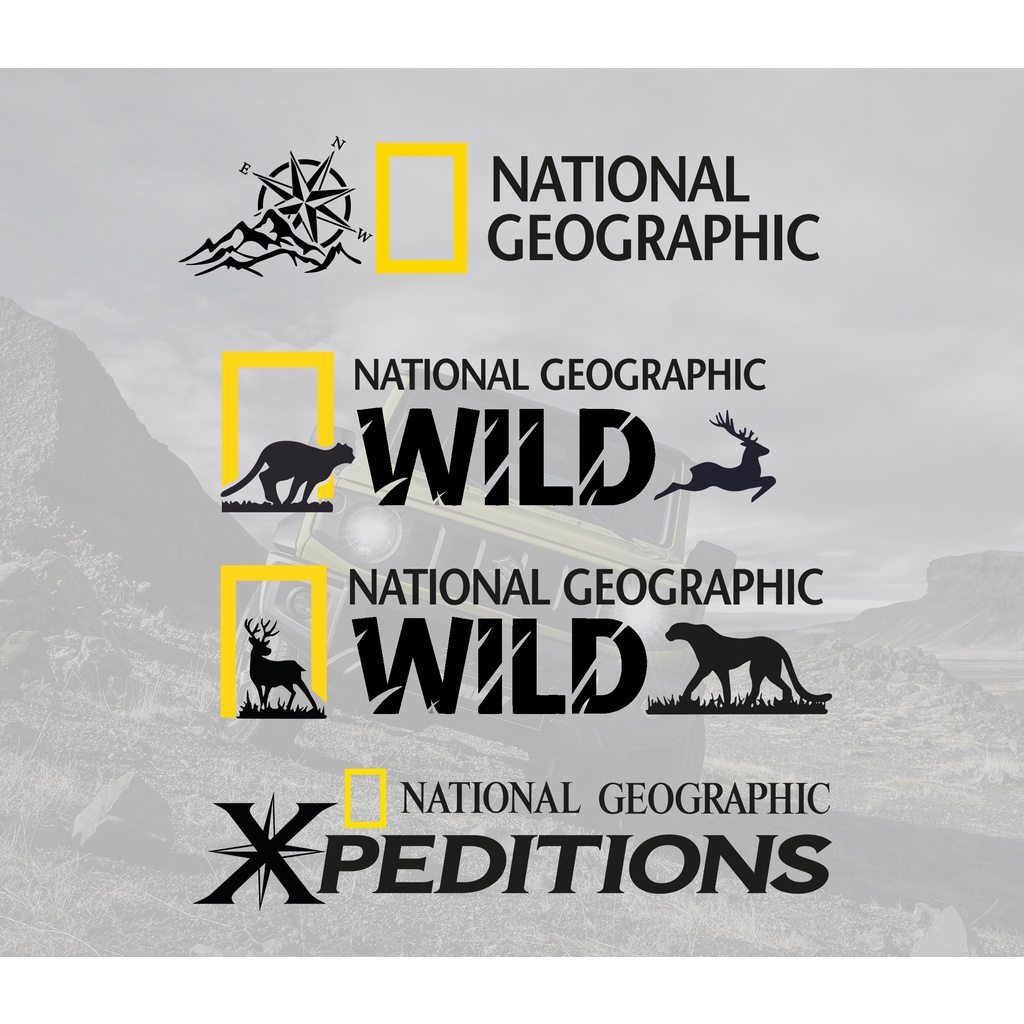 National geographic wild expedition Car Window body Sticker Reflective ...