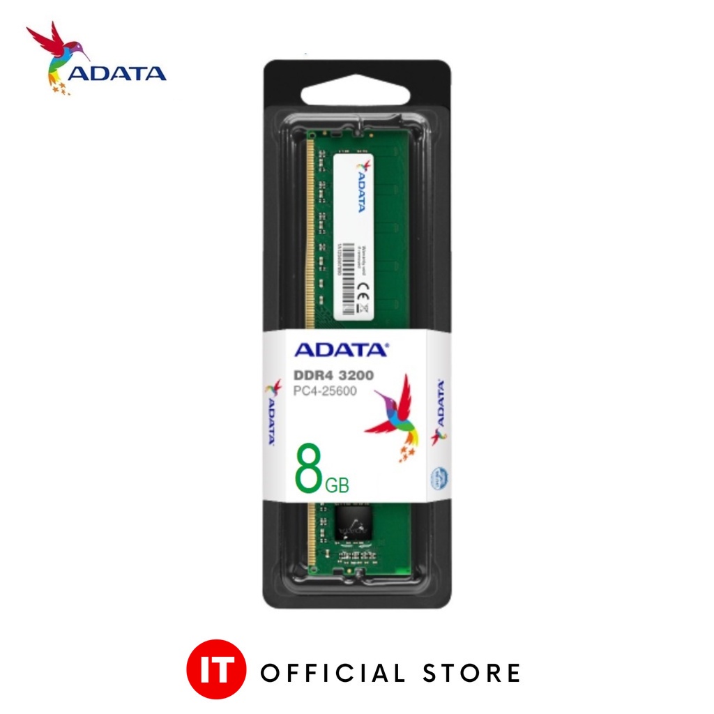 ADATA DDR4 3200 MHz 8GB / 16GB PC4-25600 Desktop RAM | Shopee Philippines