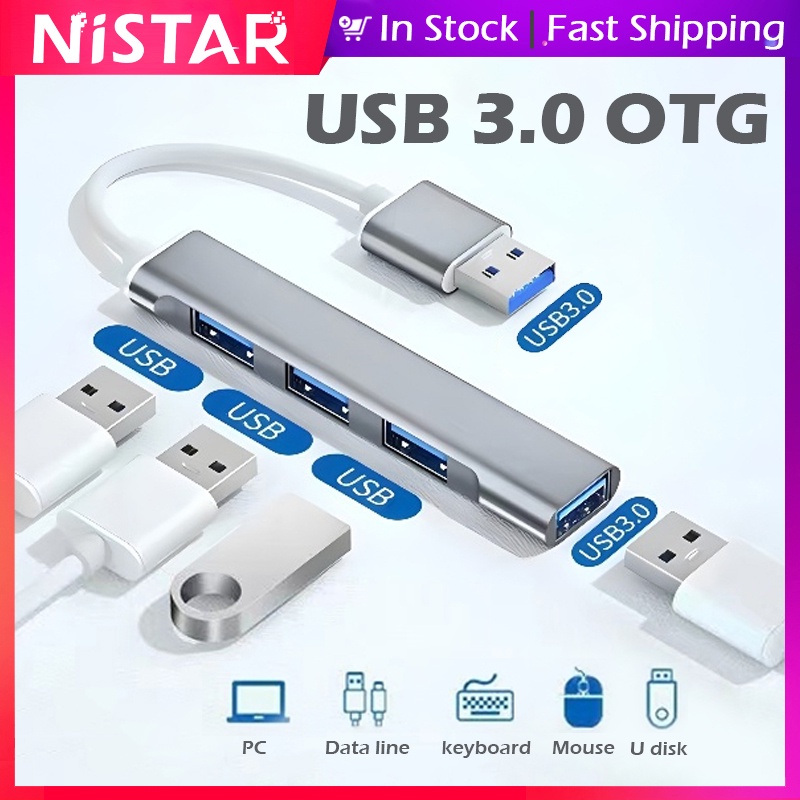 USB C Hub 4 In 1 Type C USB C to USB Adapter 4 USB Ports Extra Slim ...